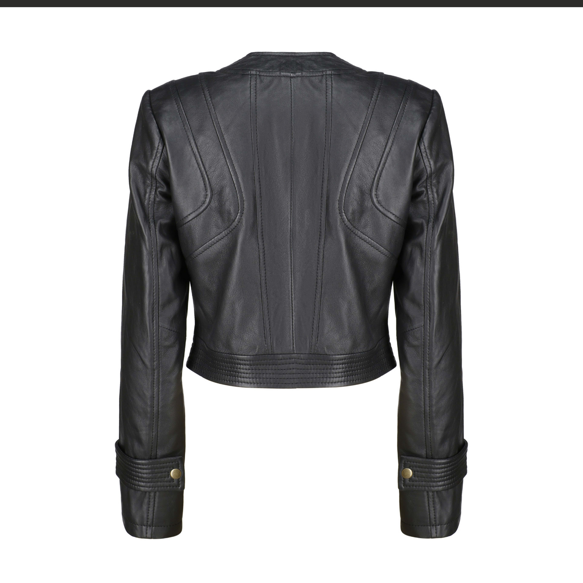 Stylish Cropped Leather Jacket– The Leather Harbour